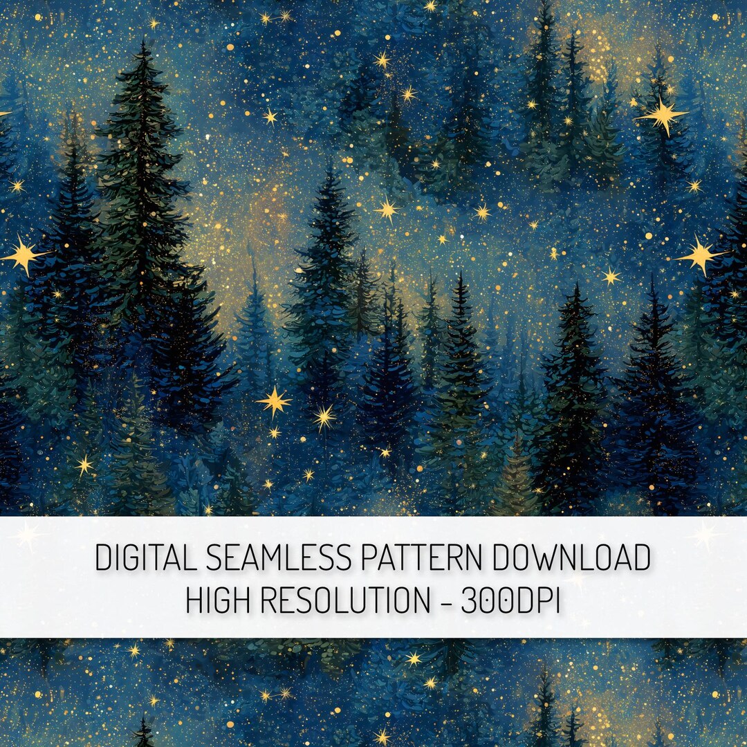 Christmas Tree Seamless Pattern PNG Digital Download, Pastel Christmas ...