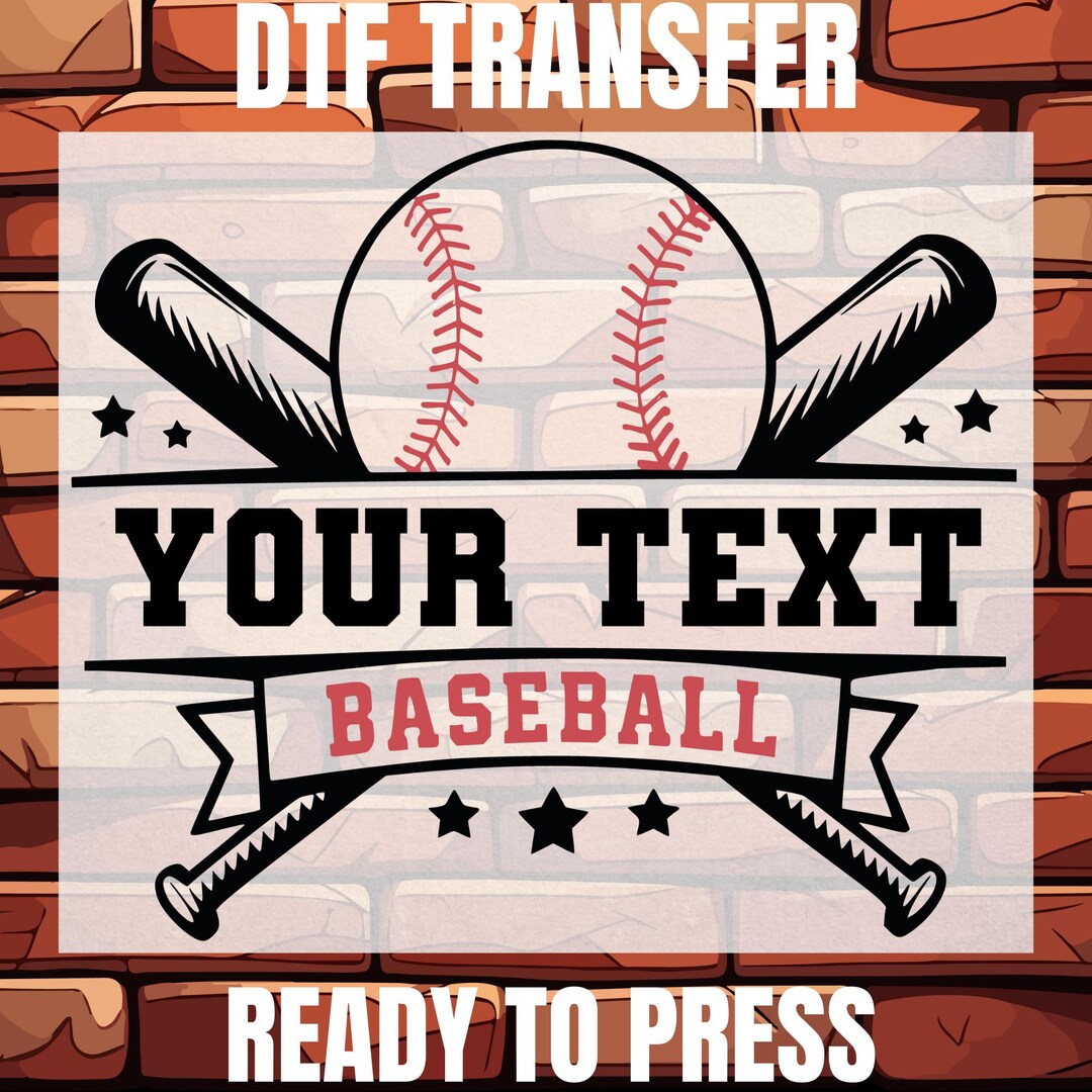 Custom Baseball Team Name Ready to Press: Game Day Baseball Heat ...