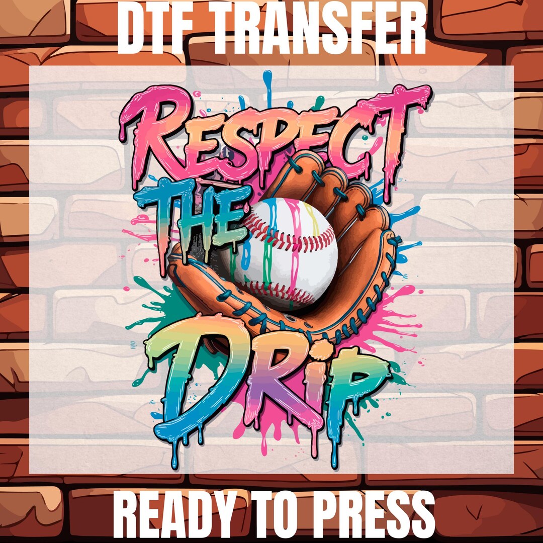 Baseball Drip Ready to Press, Baseball Heat Transfer, Game Day Baseball ...