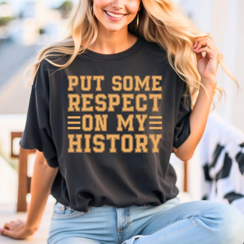 Black History Month DTF Transfer: Respect on My History Ready to Press ...