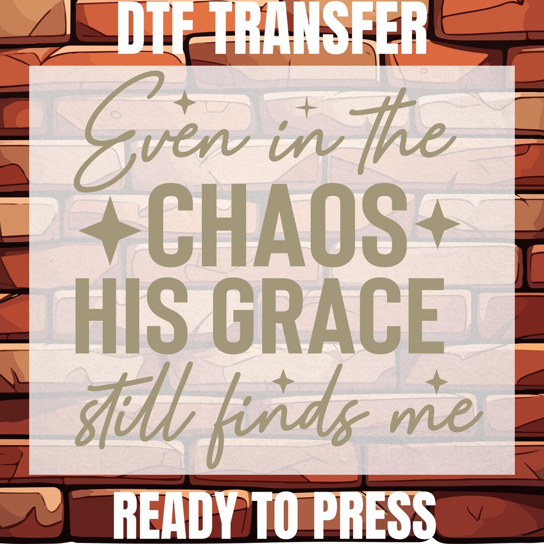 His Grace Finds Me Ready to Press, Religious Heat Transfer, Retro ...