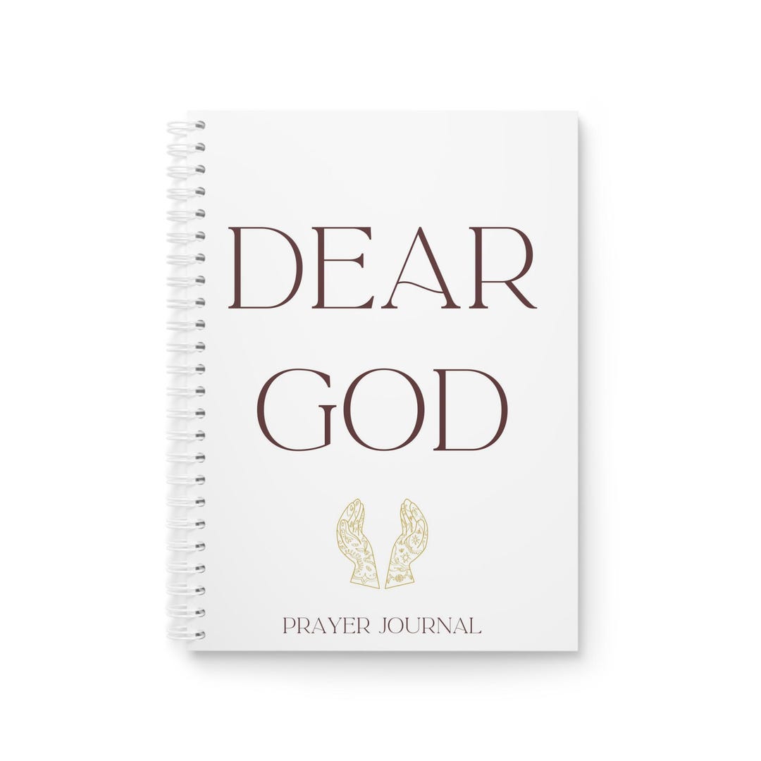 A5 Spiral Prayer Journal Letters to God - Etsy
