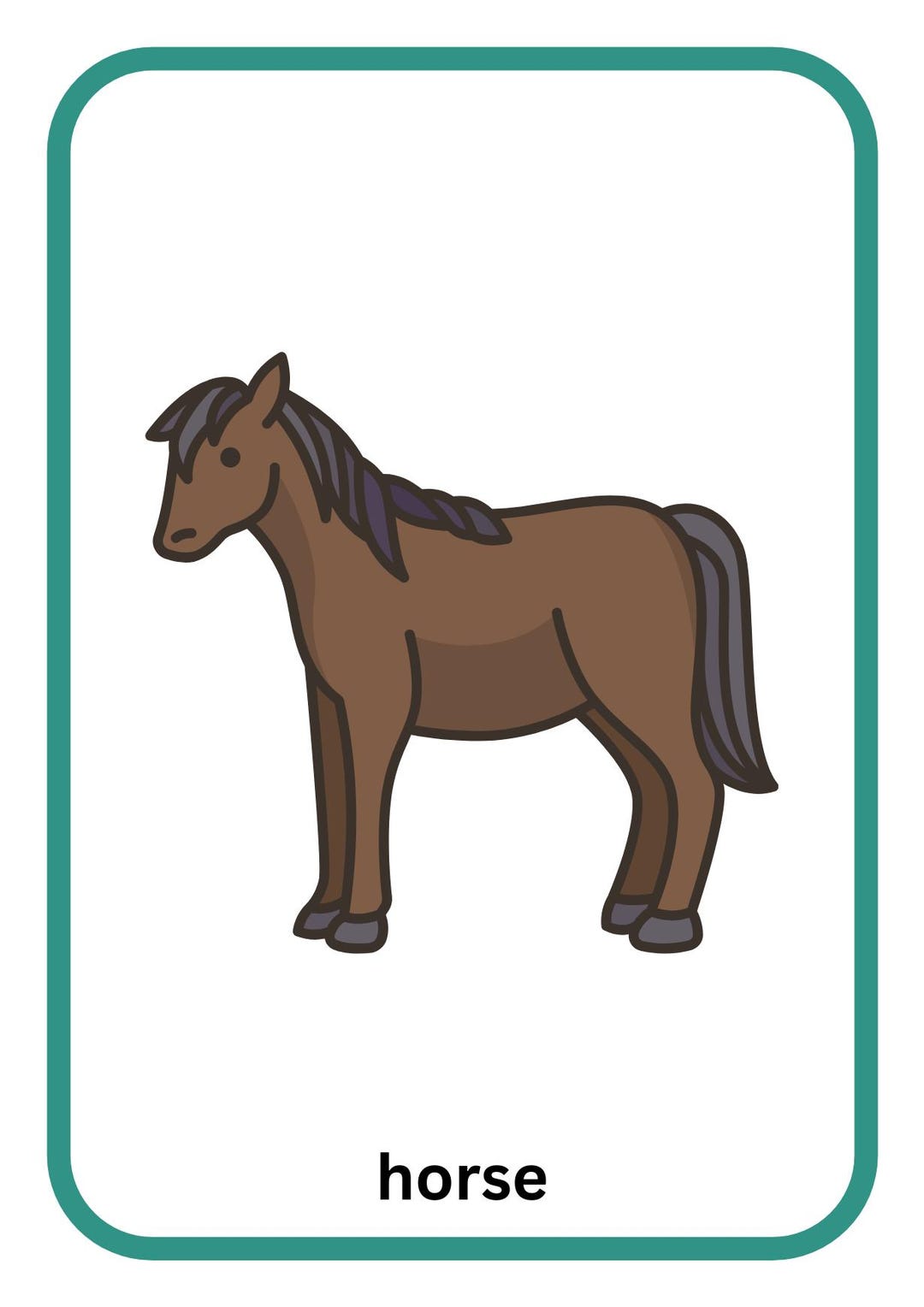 Flash Cards/ Printable Flash Cards/pre-school Flash Cards/ Farm Animals ...