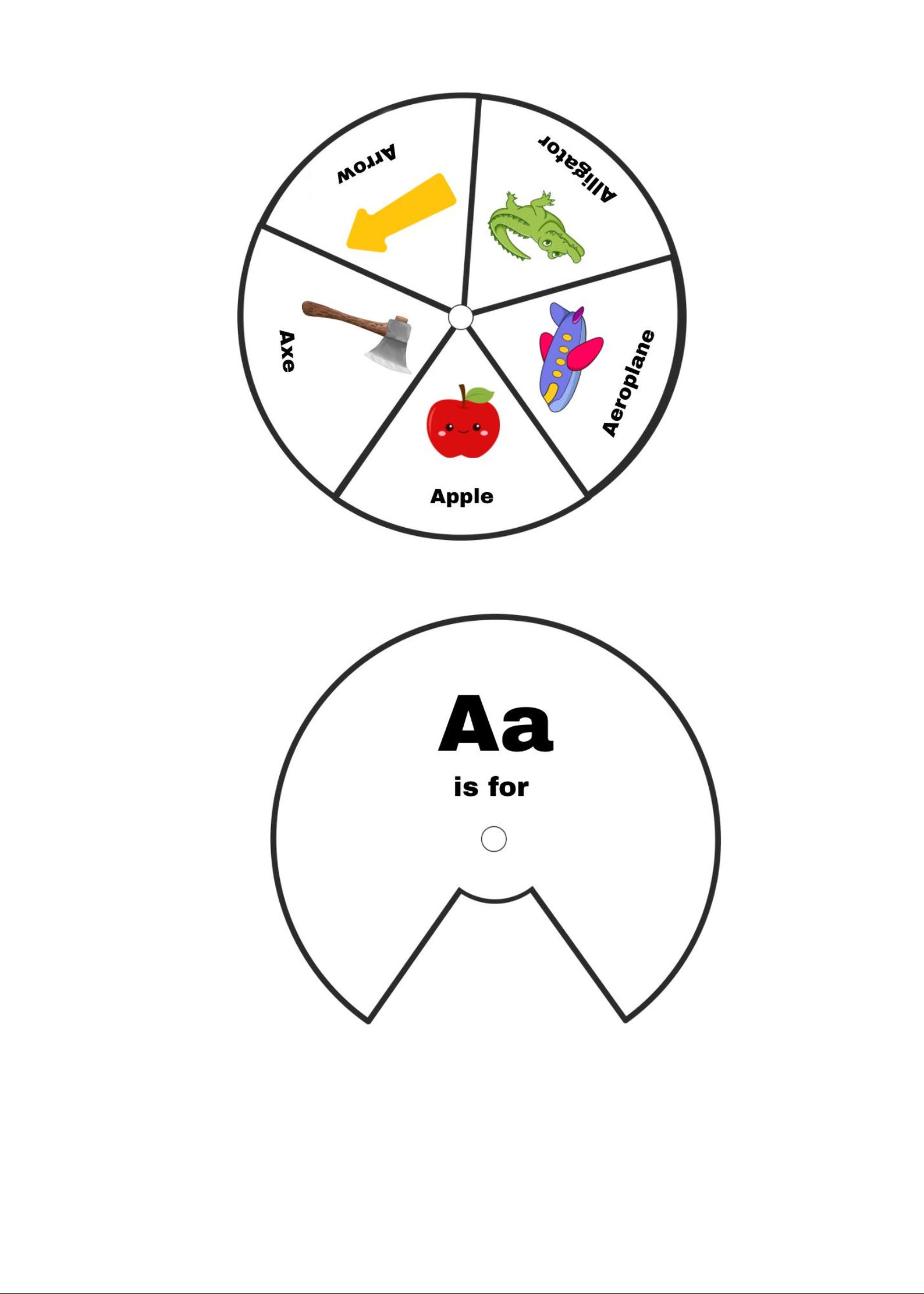 Spin Alphabet Game /vocabulary Game/ Educational Game - Etsy UK