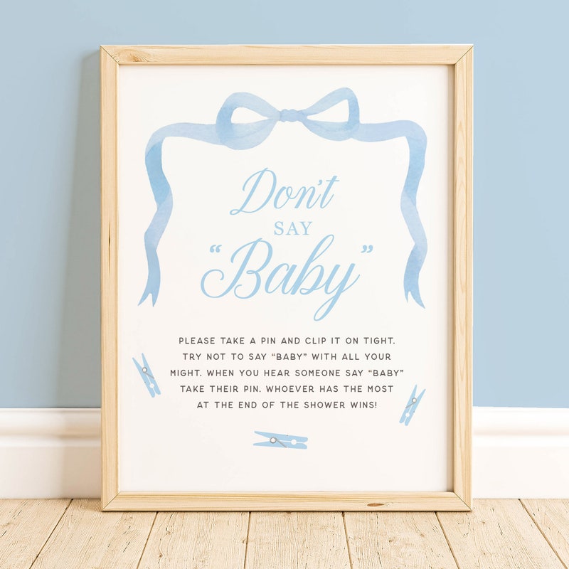Dont Say Baby Game - Etsy