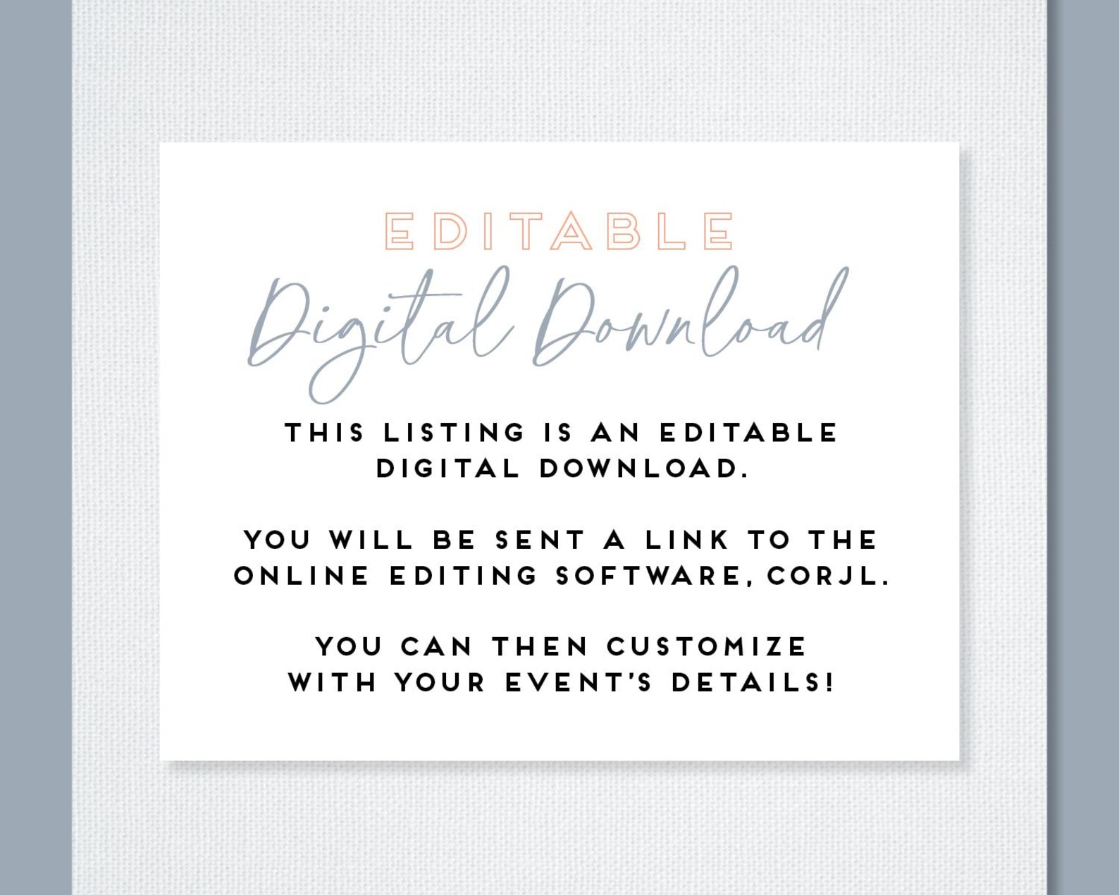 Editable Tags Instant Download, Calligraphy, Custom Favor Tag ...