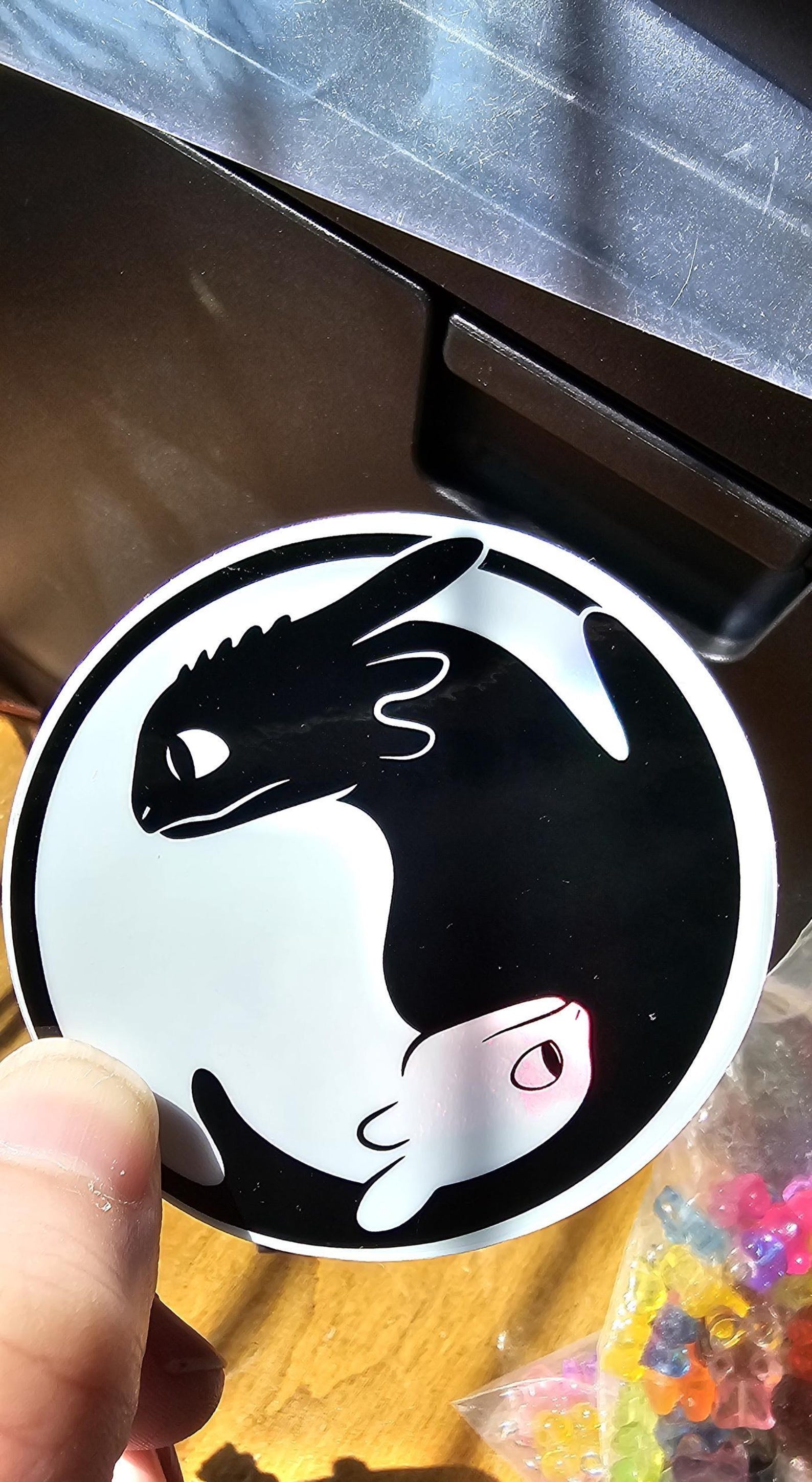 Toothless Dragon Sticker: How to Train Your Dragon Inspired Decor - Etsy