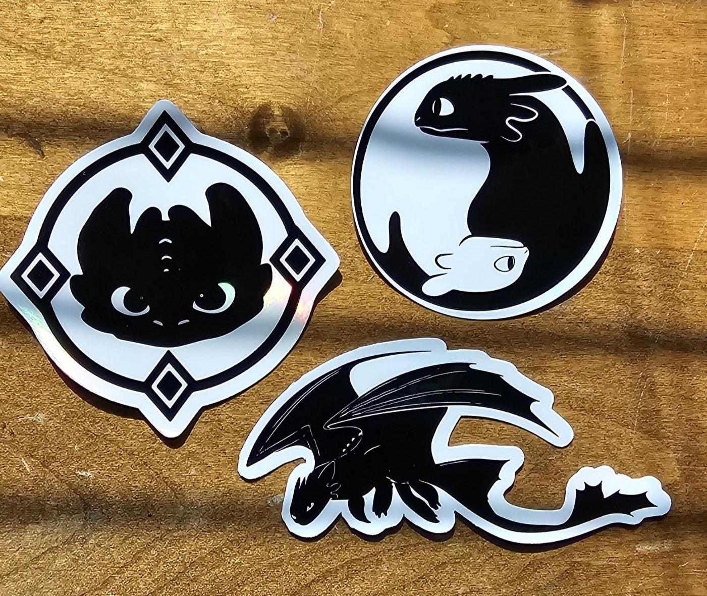 Toothless Dragon Sticker: How to Train Your Dragon Inspired Decor - Etsy