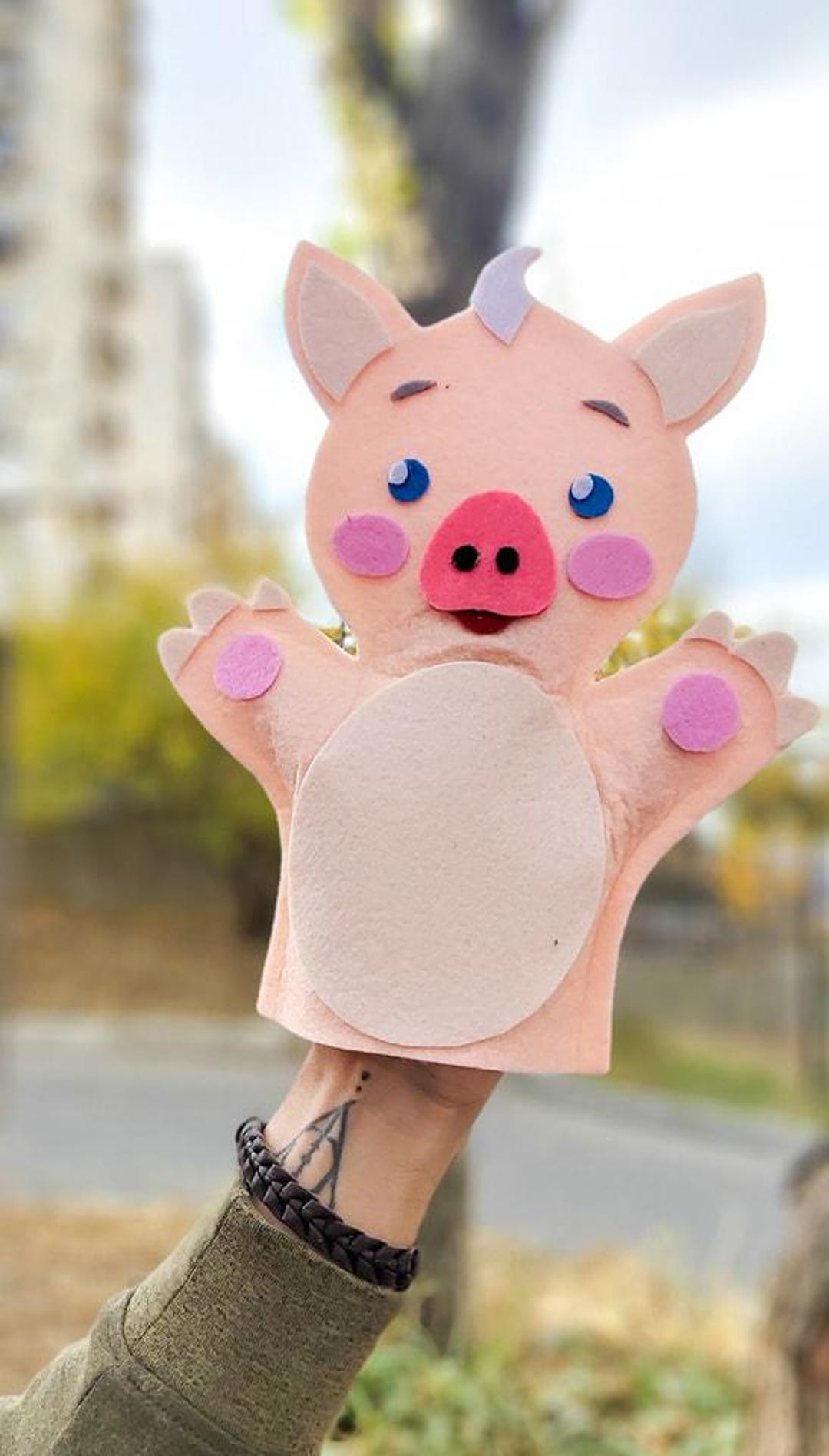 Piglet, Hand Puppet 1 Pcs, Hand Theater for Toddlers, Hand Puppets ...