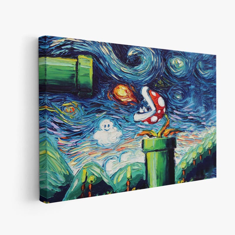 Mario Starry Night Van - Etsy