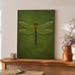 Dragonfly Wall Art - Botanical Insect Print - Nature Inspired Green ...
