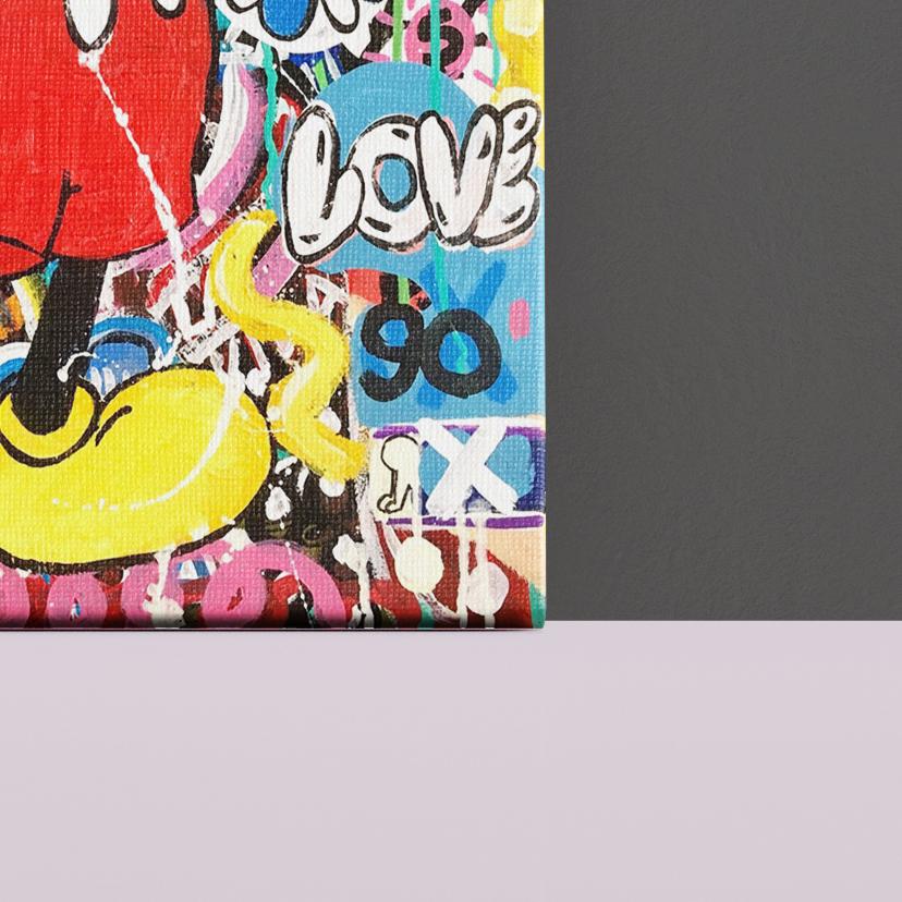 Banksy Mickey Mouse Pop Art Canvas, Luxury Print, Fashion Poster ...