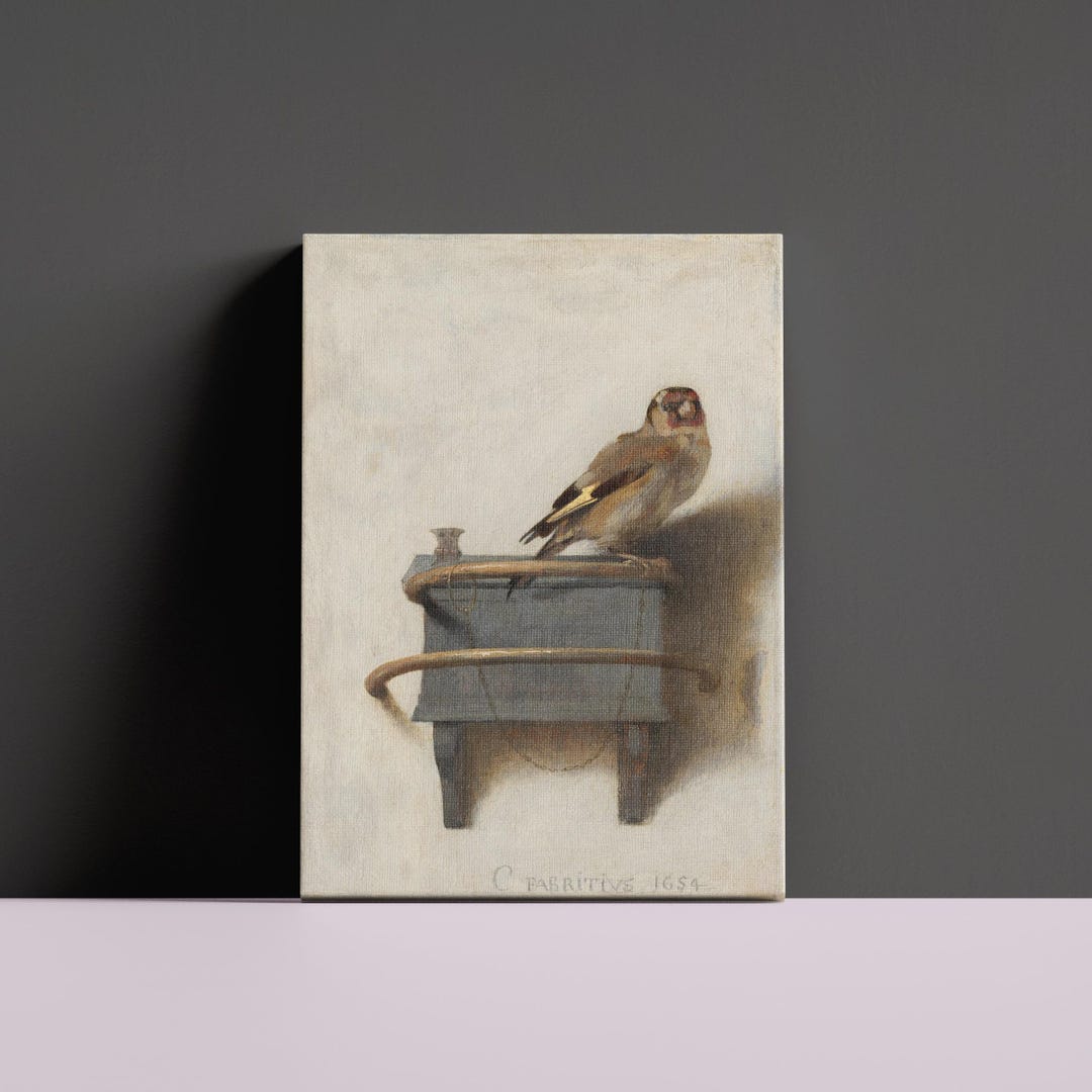 The Goldfinch by Carel Fabritius Wall Art, 1654 Fabritius Canvas ...