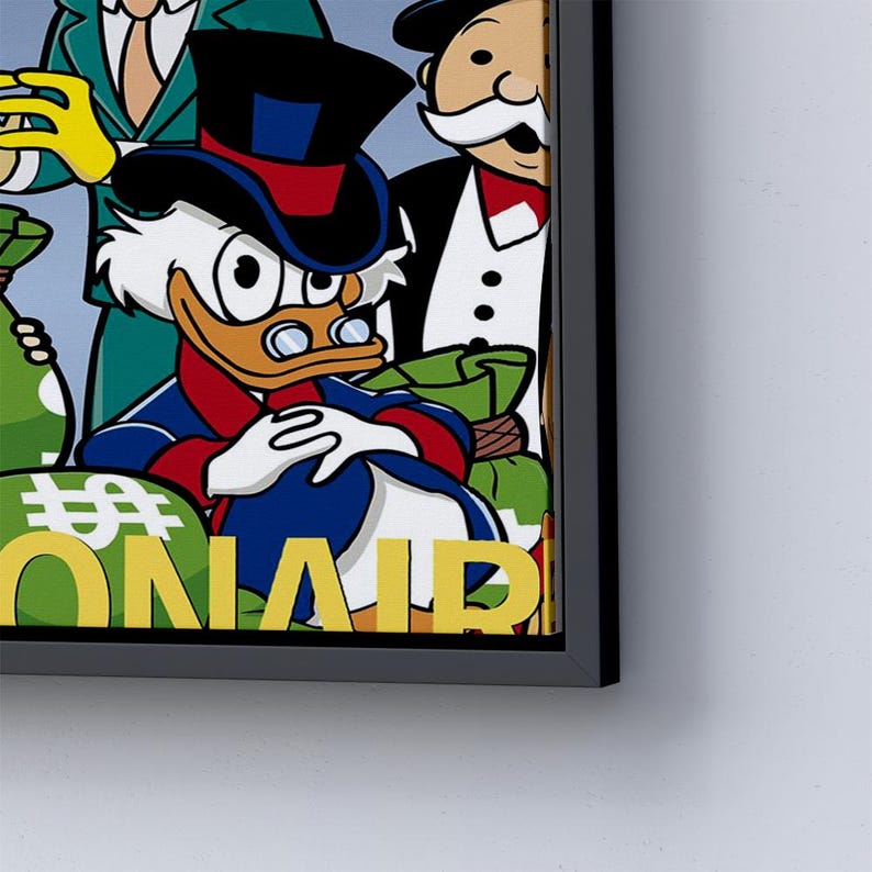 Forbes Magazine Billionaire Canvas, Mr. Monopoly Poster, Richie Rich ...