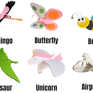 Wooden Raven Mobile – Handmade Flying Bird Decor With Moving Wings ...