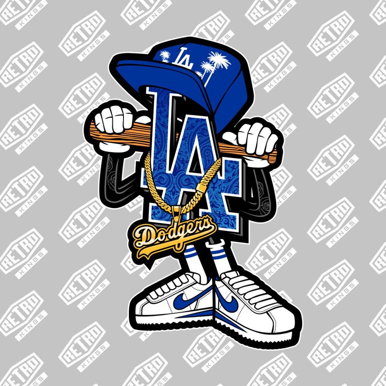 Vintage Dodger PNG Heat Transfer Image Patches Shirt Office Wall Decor ...