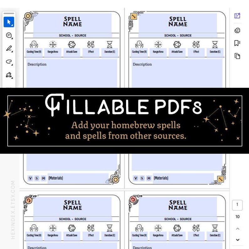 Jumbo Druid Spell Cards for D&D 5e 2024 (5.5) (printable) - Etsy