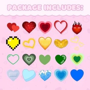 350 Love Emotes Pack for Twitch, Youtube, Discord, Kick | Cute ...
