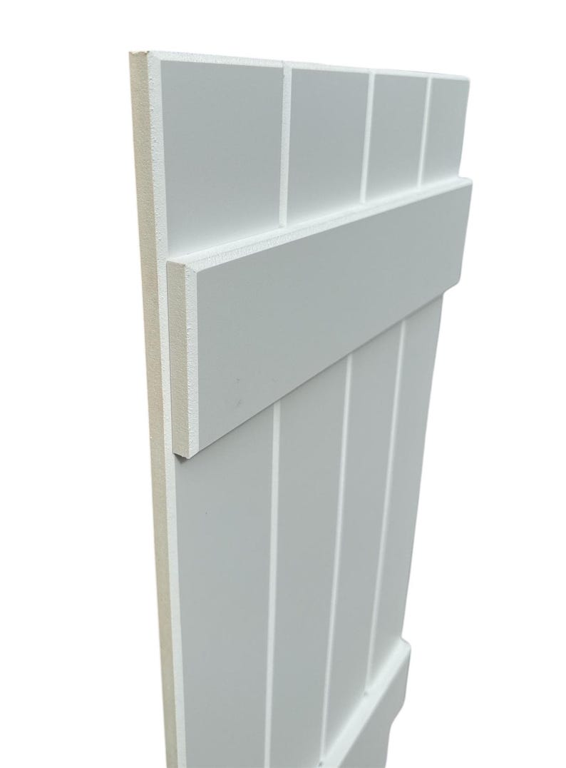 Board & Batten PVC Shutters | Classic Exterior Window Decor ...