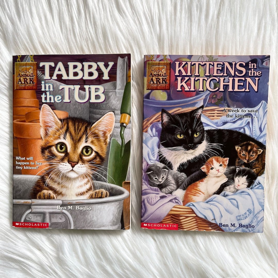VTG Lot of 2 Animal Ark Books - Tabby in the Tub - Kittens in the ...