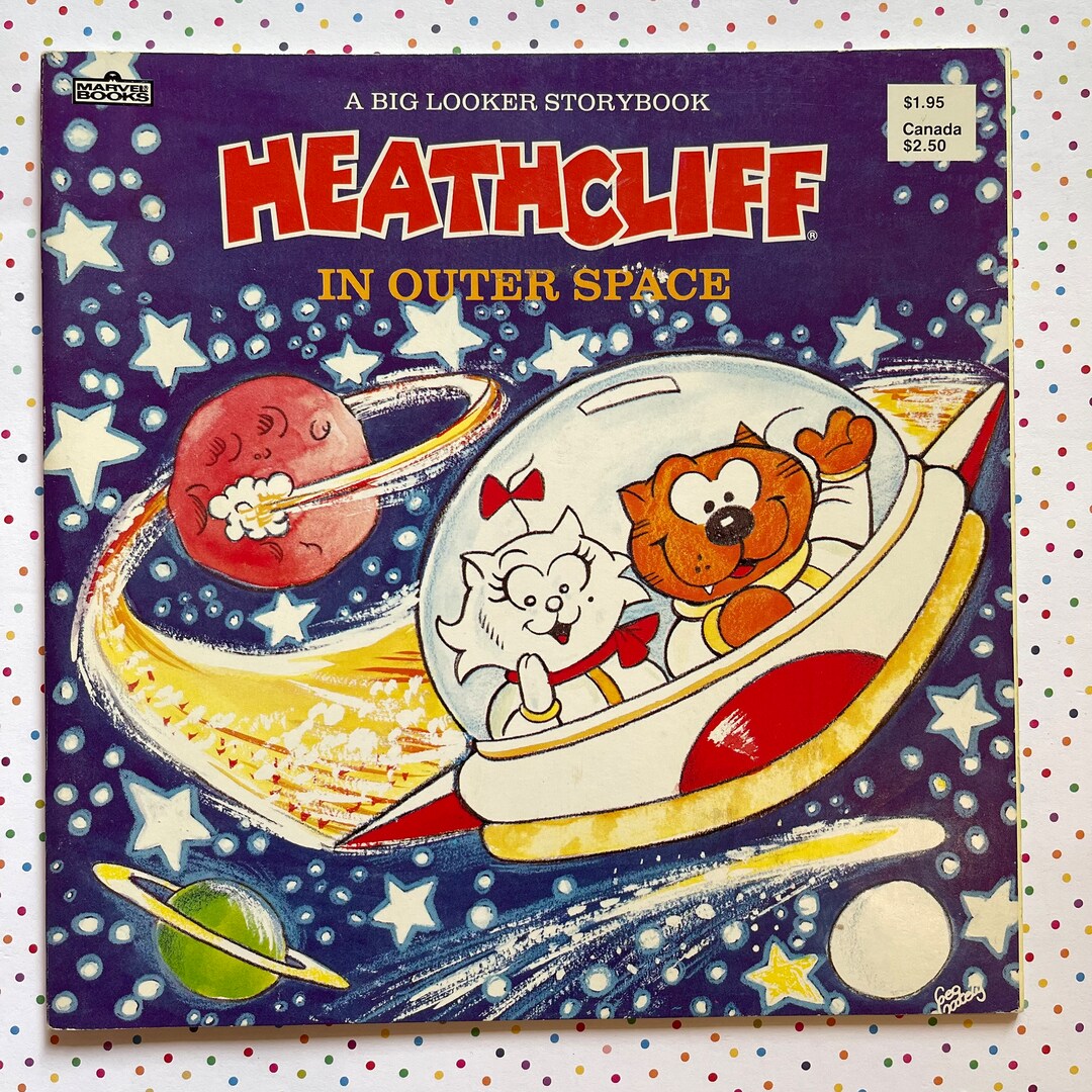 1985 Heathcliff in Outer Space - A Big Looker Storybook - Softcover - Etsy