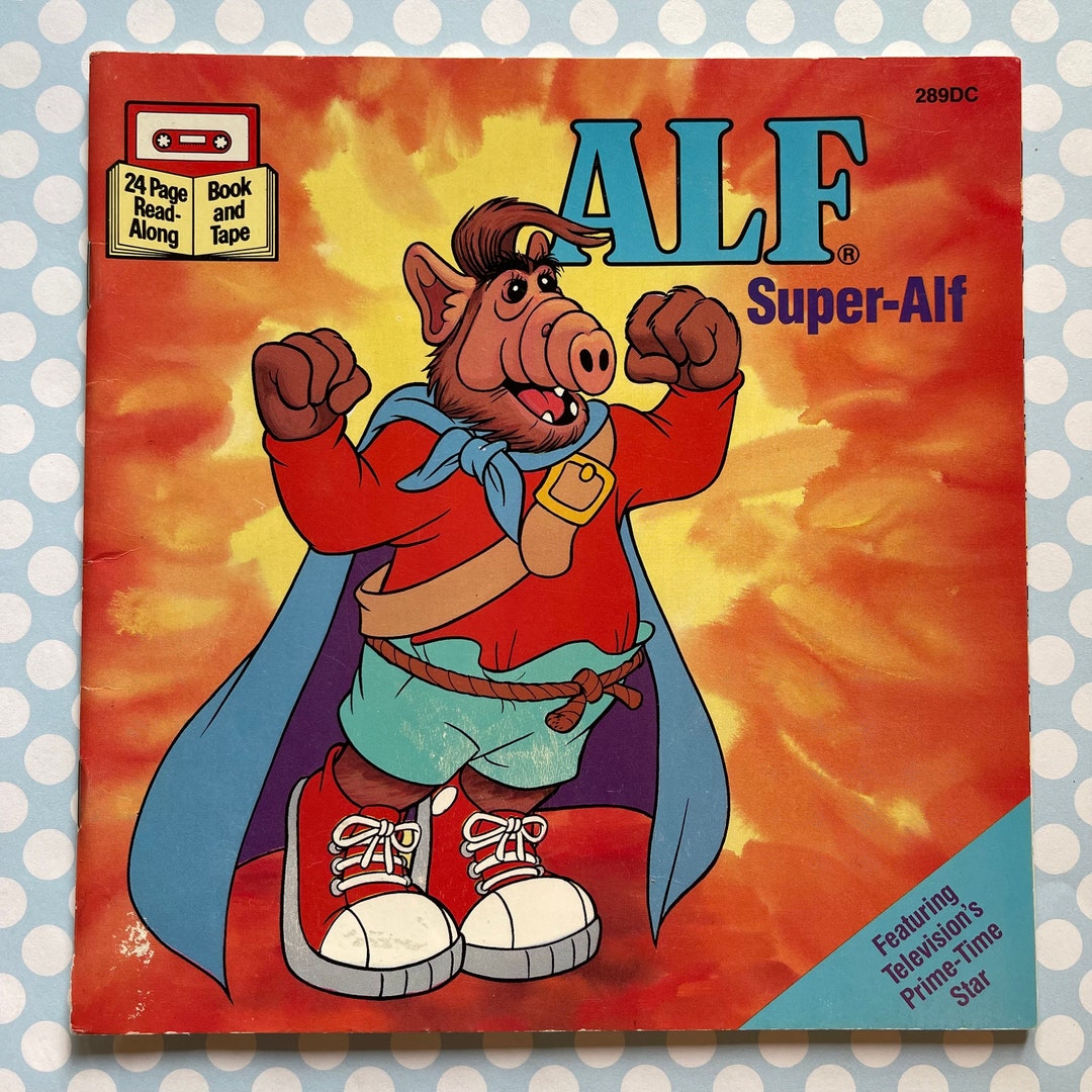 1988 Alf - Super Alf - Buena Vista Read Along Book - Kids Picture Book ...