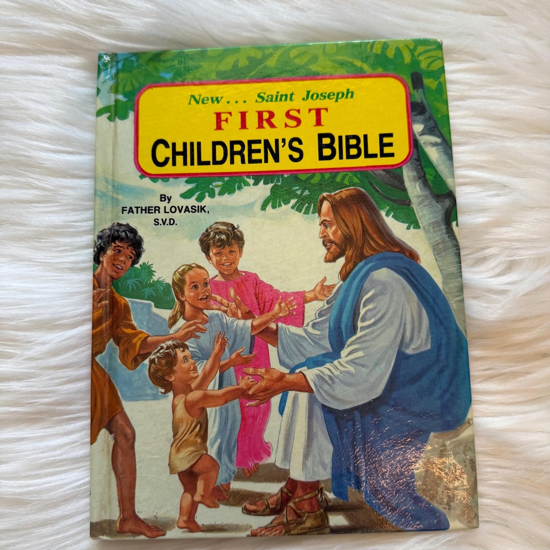 1983 Saint Joseph First Children’s Bible: Catholic Hardcover - Etsy