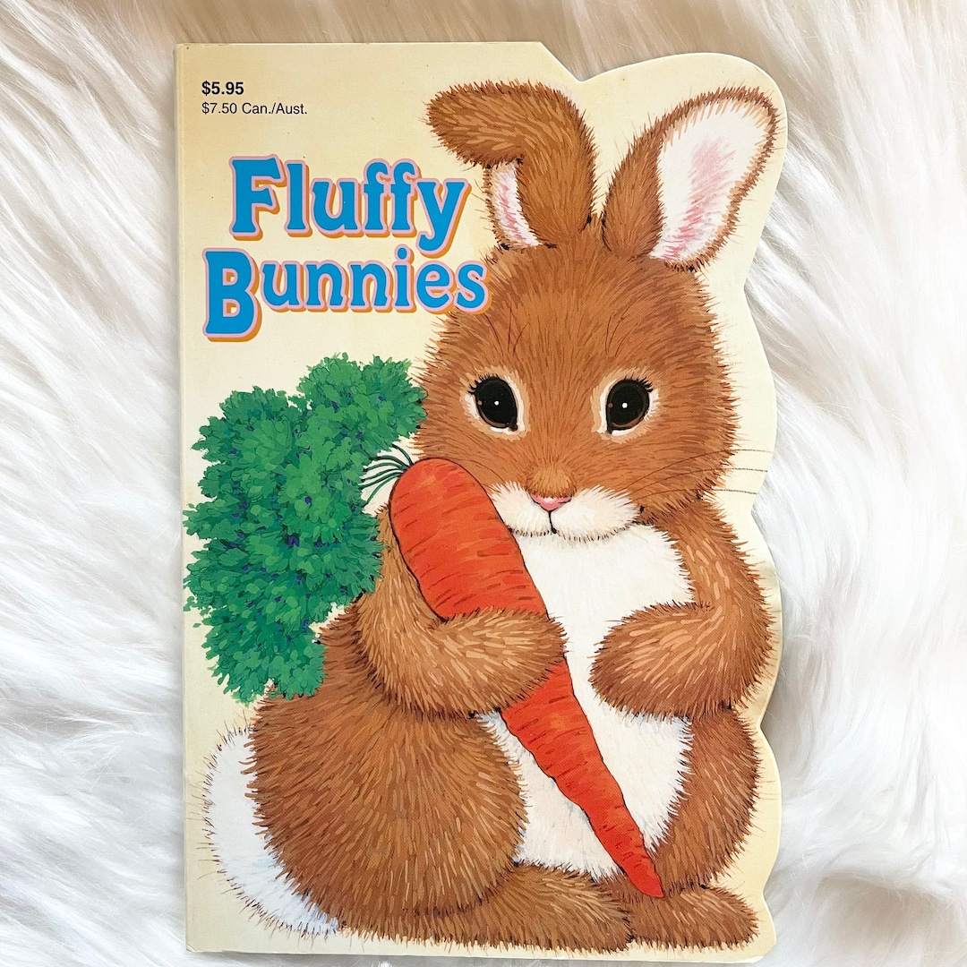 VTG 1996 Kids Board Book - Fluffy Bunnies - Etsy