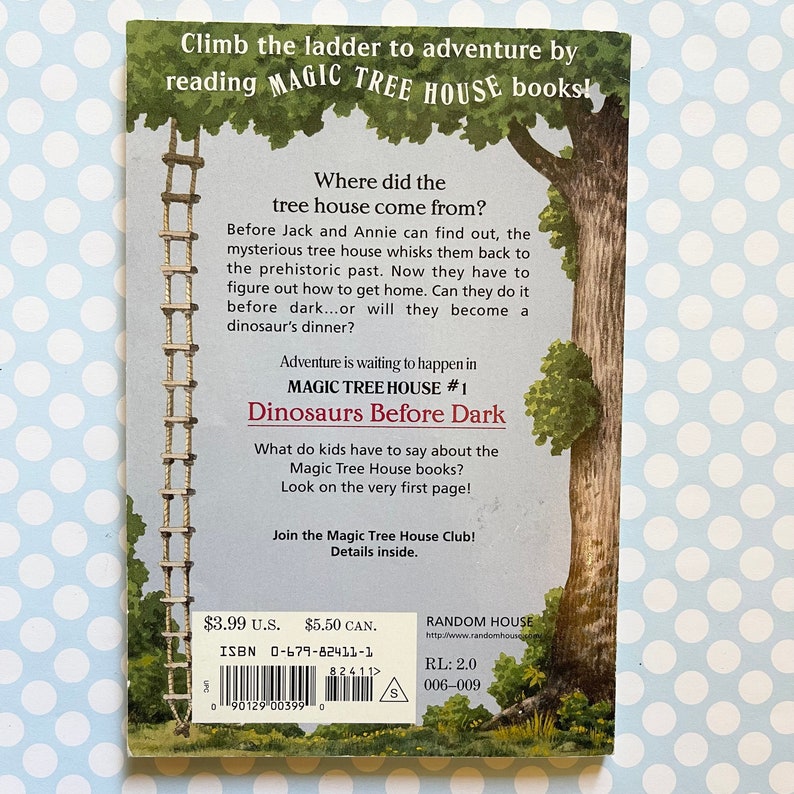 1992 Dinosaurs Before Dark - Magic Tree House #1 - Kids Early Chapter ...
