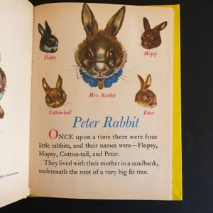 VINTAGE 40s Peter Rabbit Childrens Book - Etsy