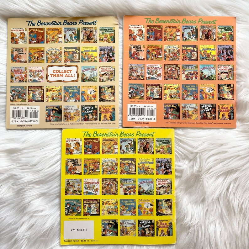 Set of 3 Berenstain Bears Books, and the Trouble With Grownups, and the ...