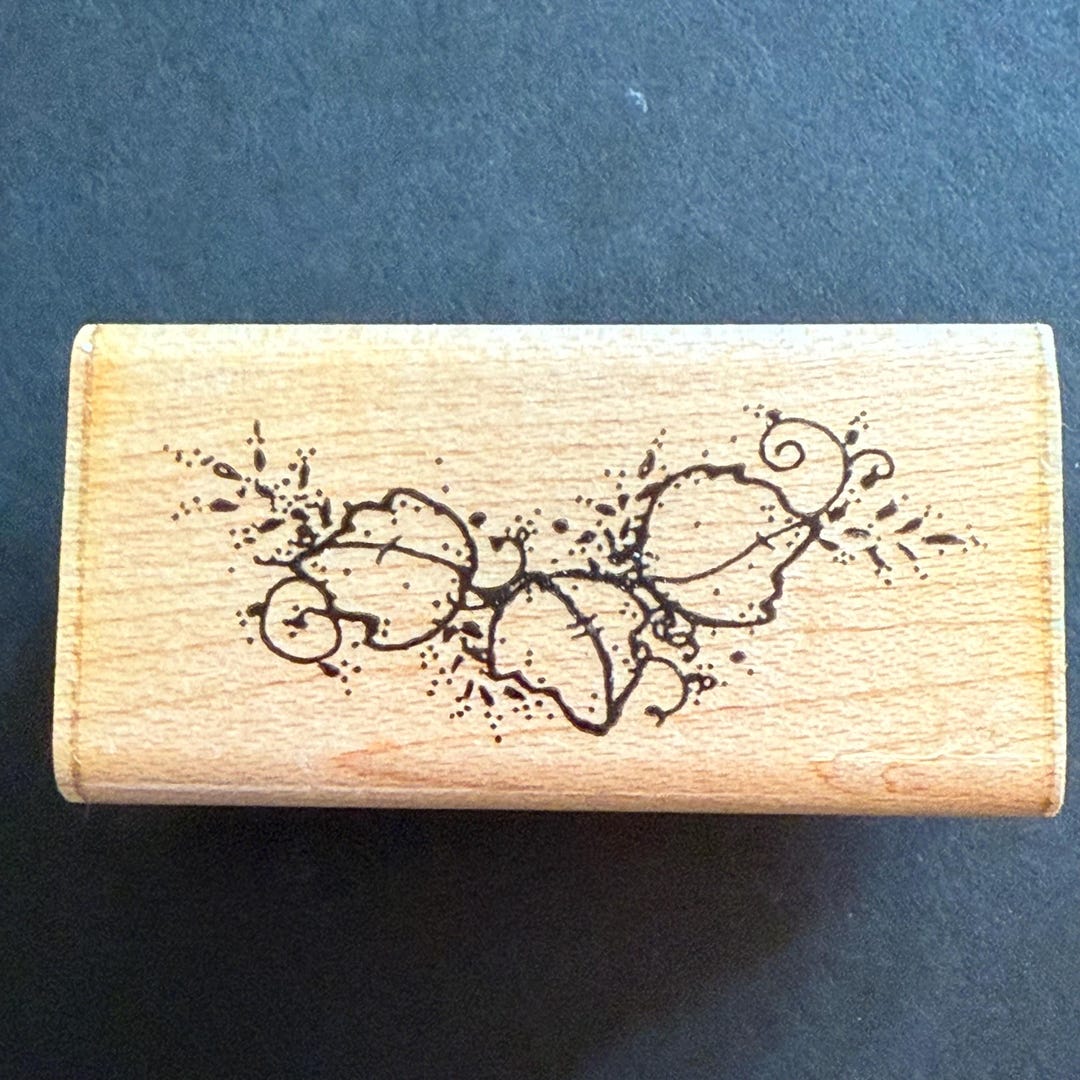 VTG D.O.T.S. Wood Mounted Rubber Stamp - Ivy Border #F178 - Etsy