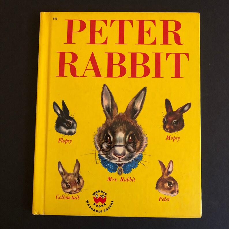 VINTAGE 40s Peter Rabbit Childrens Book - Etsy