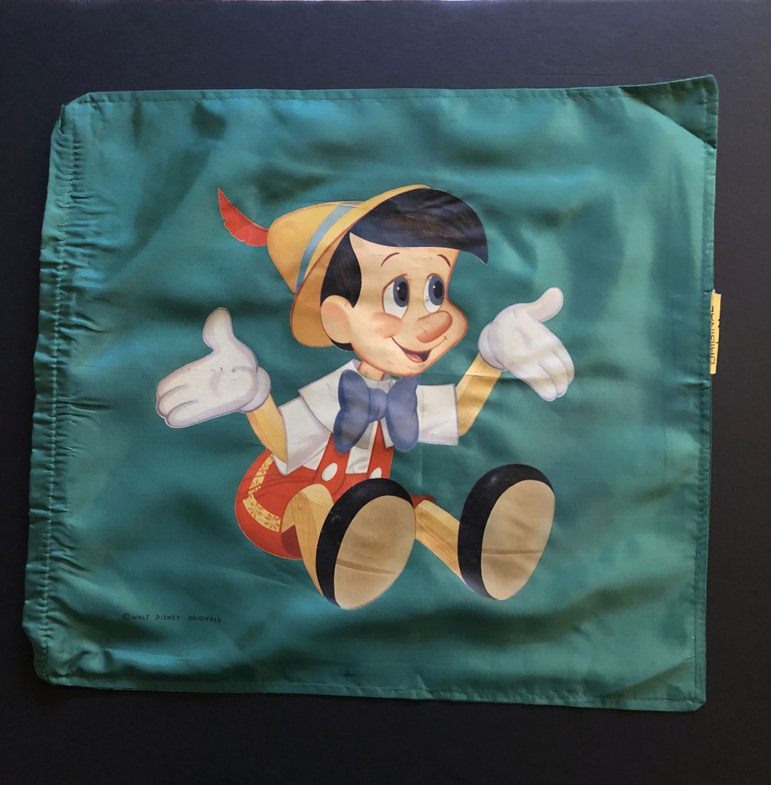 VTG Pinocchio Pillow Cover Walt Disney Productions - Etsy