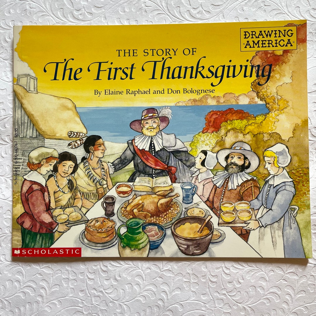 1991 the Story of the First Thanksgiving Drawing America - Etsy