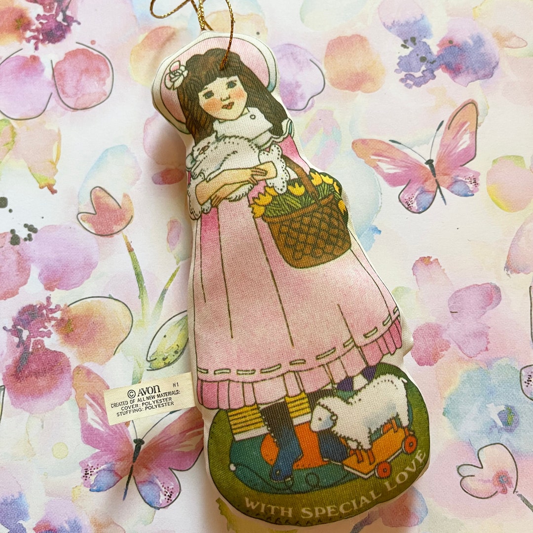 VTG Avon With Special Love Sachet - Little Girl Holding A Cat & A ...