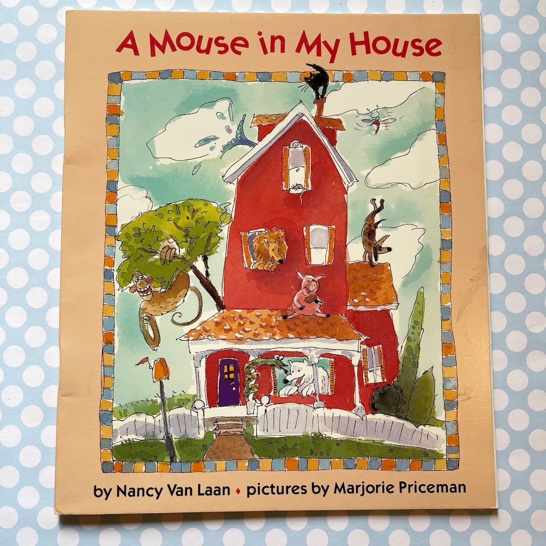 1991 A Mouse in My House - Kids Rhyming Picture Book - Softcover - Etsy