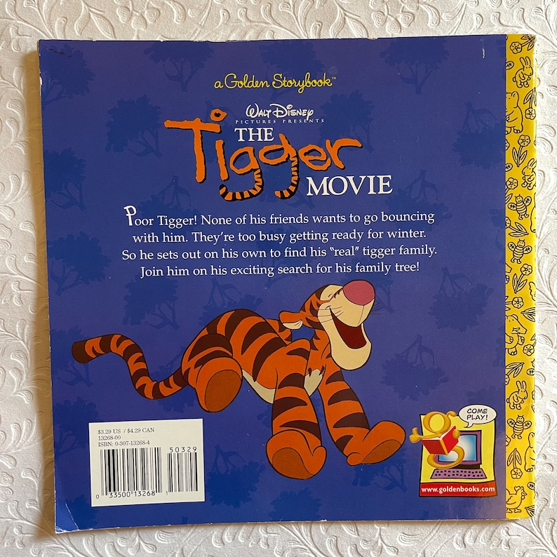 VTG the Tigger Movie, Kids Picture Book, Walt Disney, Golden Books ...