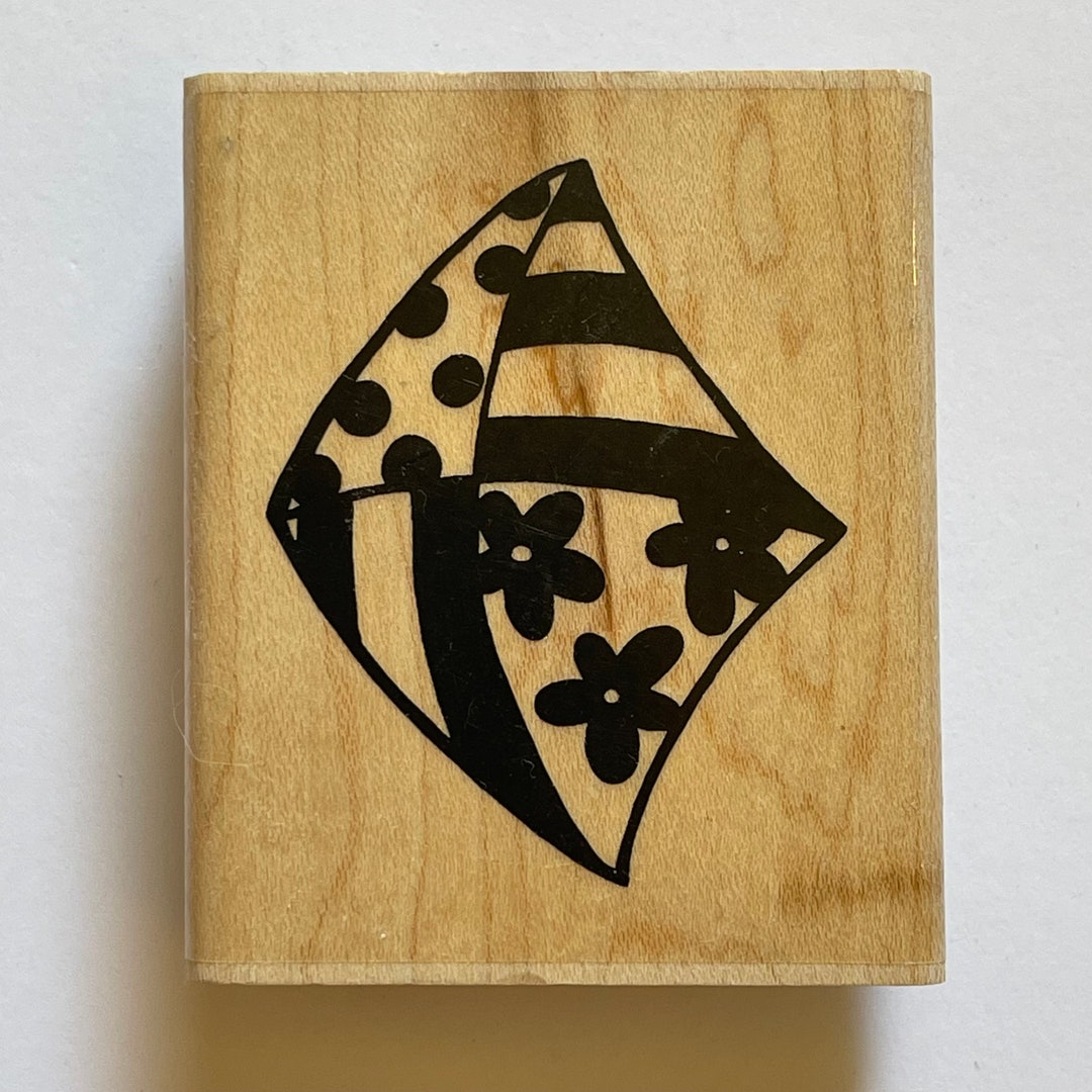 JRL Design Co - Kite - Wood Mounted Rubber Stamp - Etsy