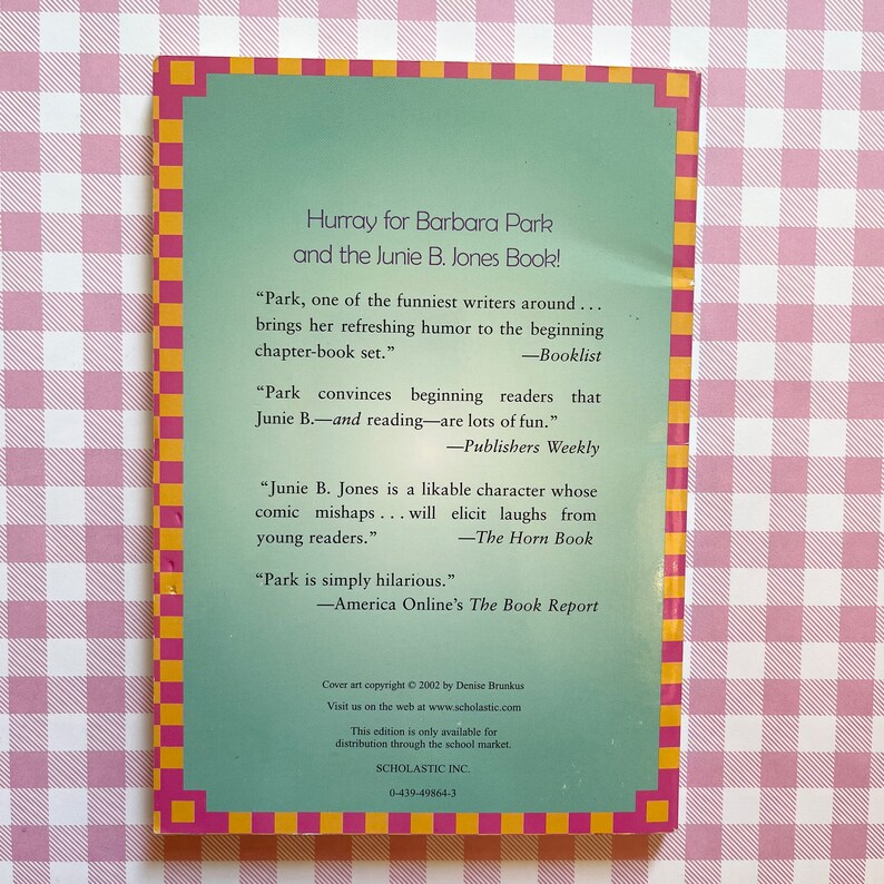 VTG Junie B Jones, First Grader, Boss of Lunch by Barbara Park Kids ...