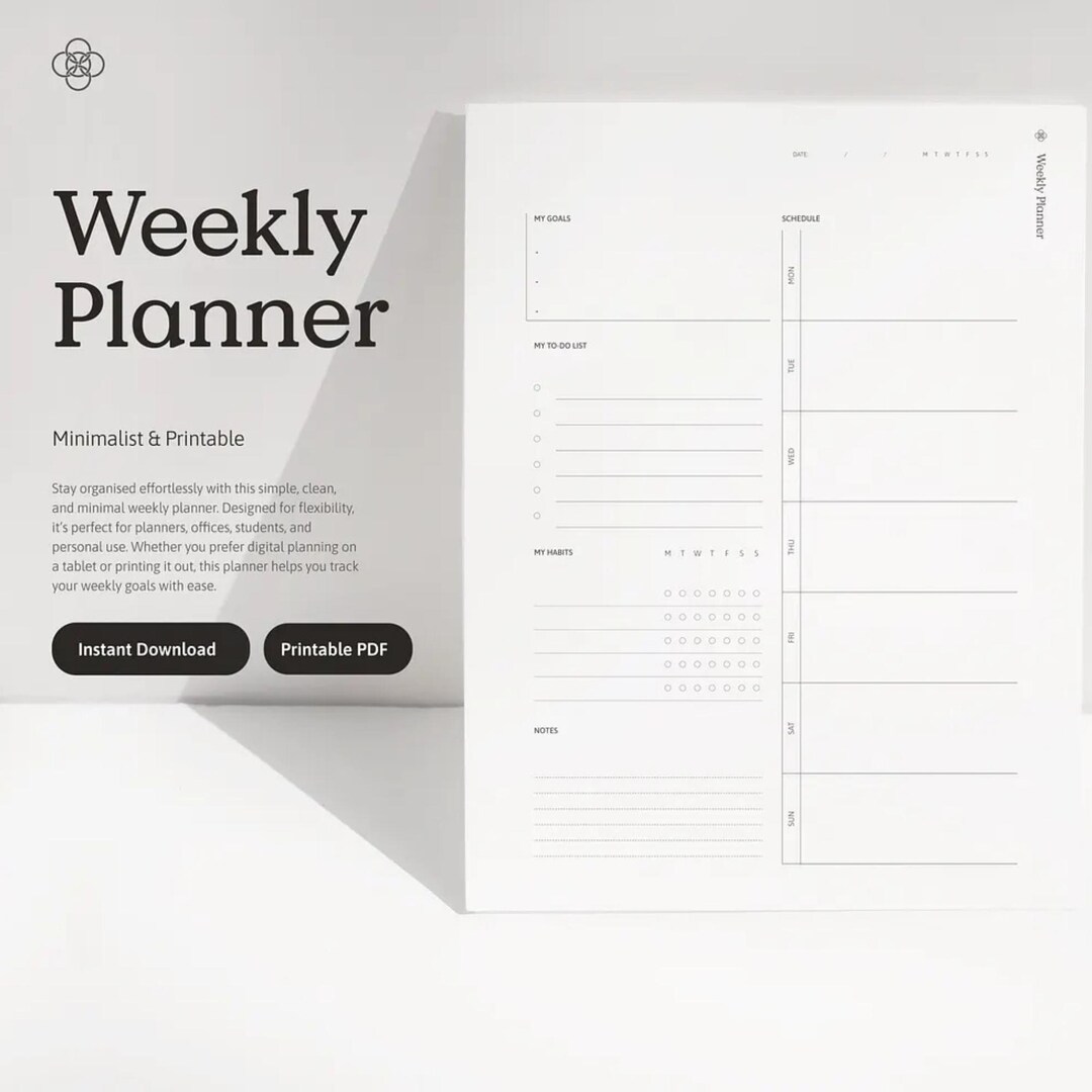 Best Weekly Schedule Planner 2025 - Etsy