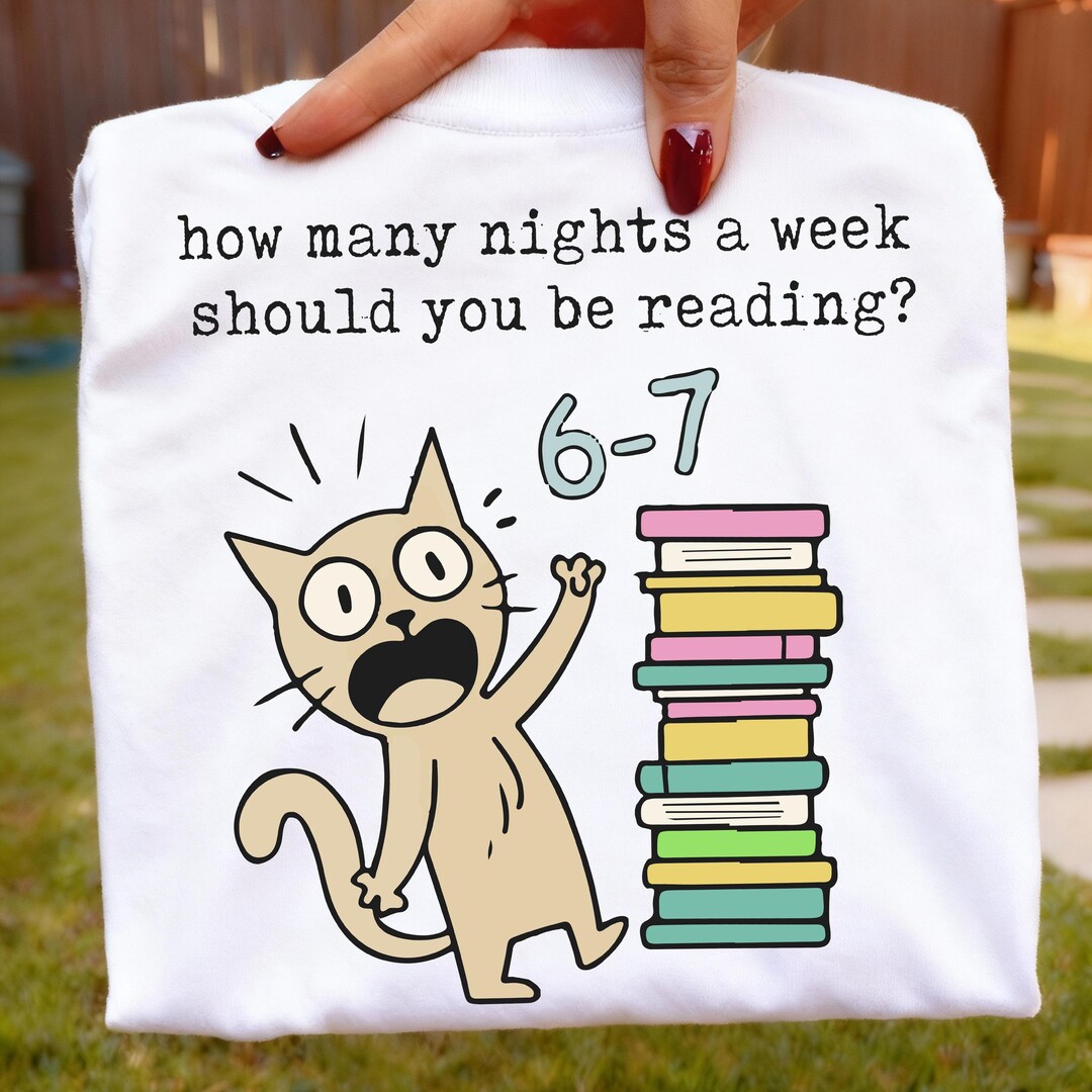 How Many Nights A Week Should You Be Reading 6-7 Cat PNG, Funny 6 7 Six ...