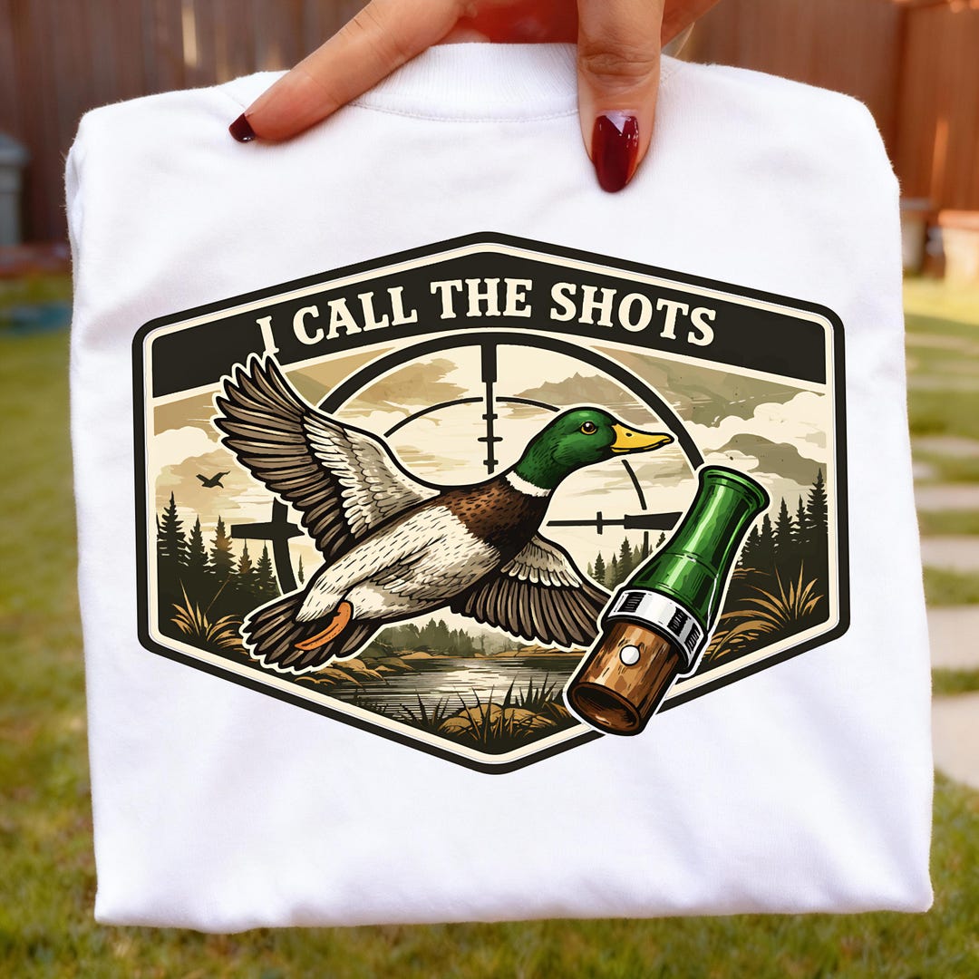 I Call the Shots Duck Call SVG PNG | Camouflage Duck Hunting Badge ...