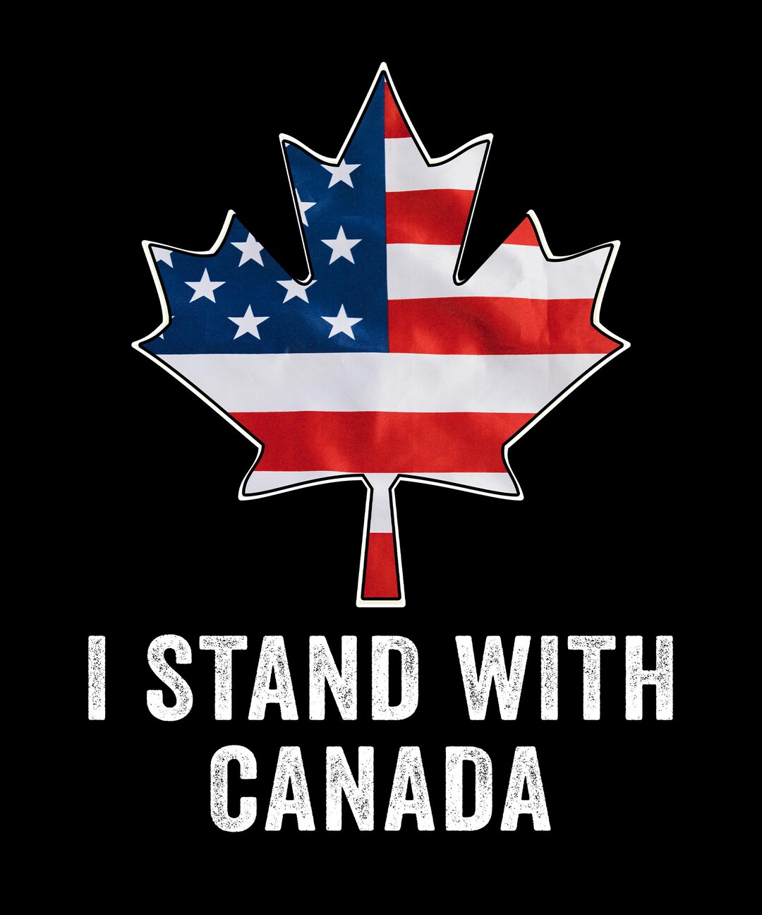 I Stand With Canada PNG, America Canadian USA Flag PNG, Proud Canadian ...