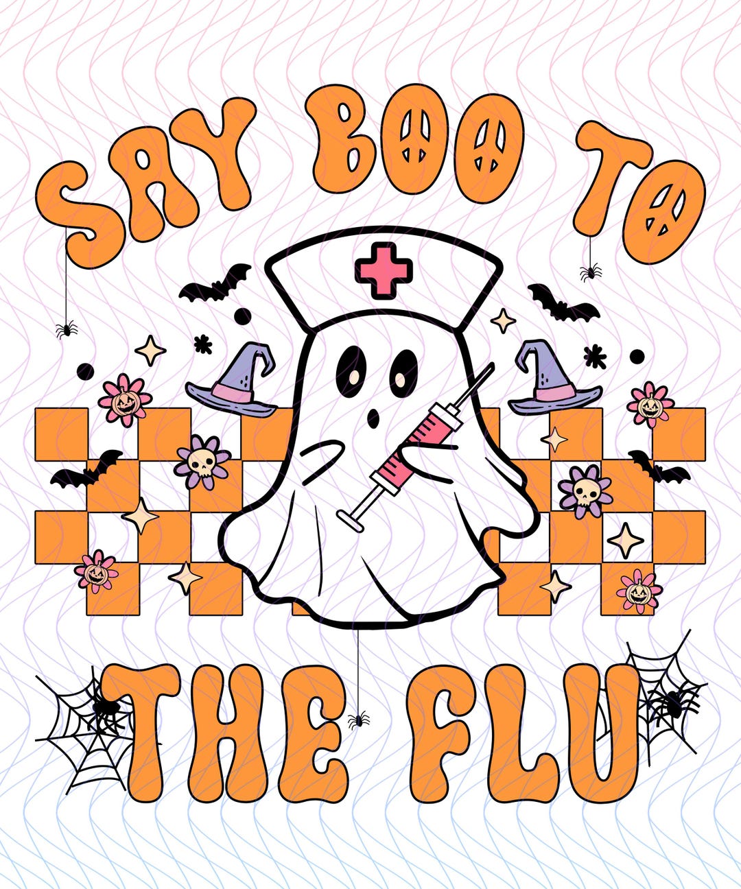 Halloween Nurse Ghost PNG: Funny Flu Shot Design (digital Download) - Etsy