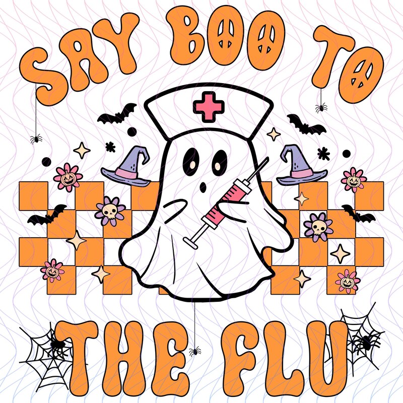 Say Boo to the Flu - Etsy