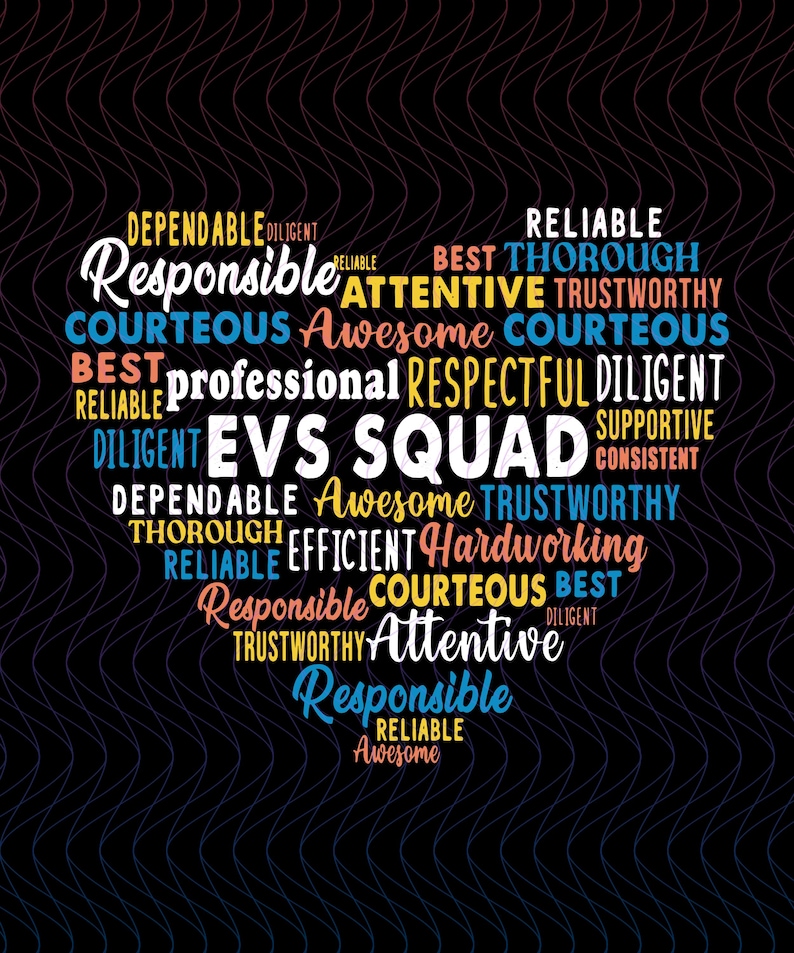 EVS Squad Heart PNG: Environmental Services Week Appreciation - Etsy