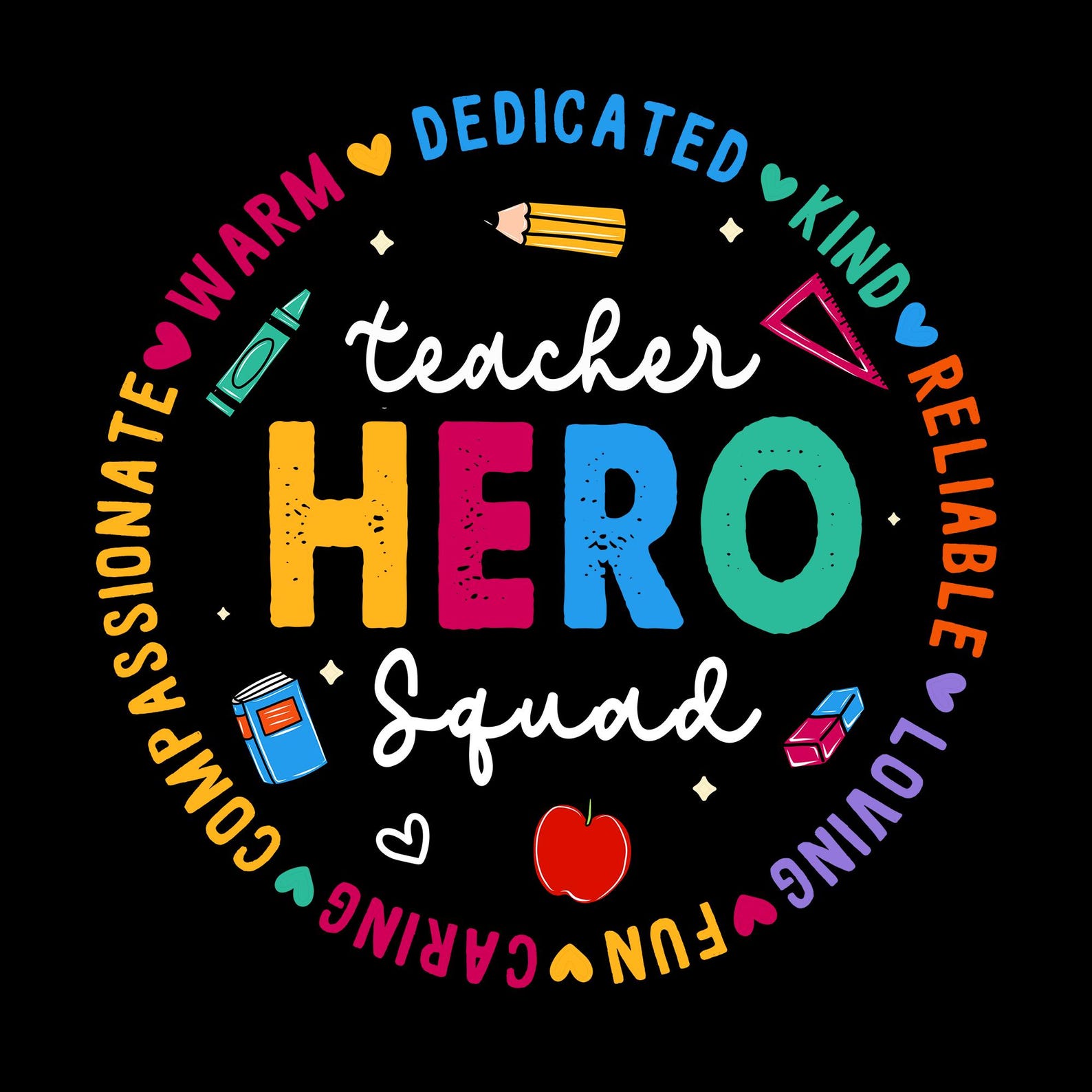 Teacher Hero Squad PNG: Appreciation Gift (digital Download) - Etsy