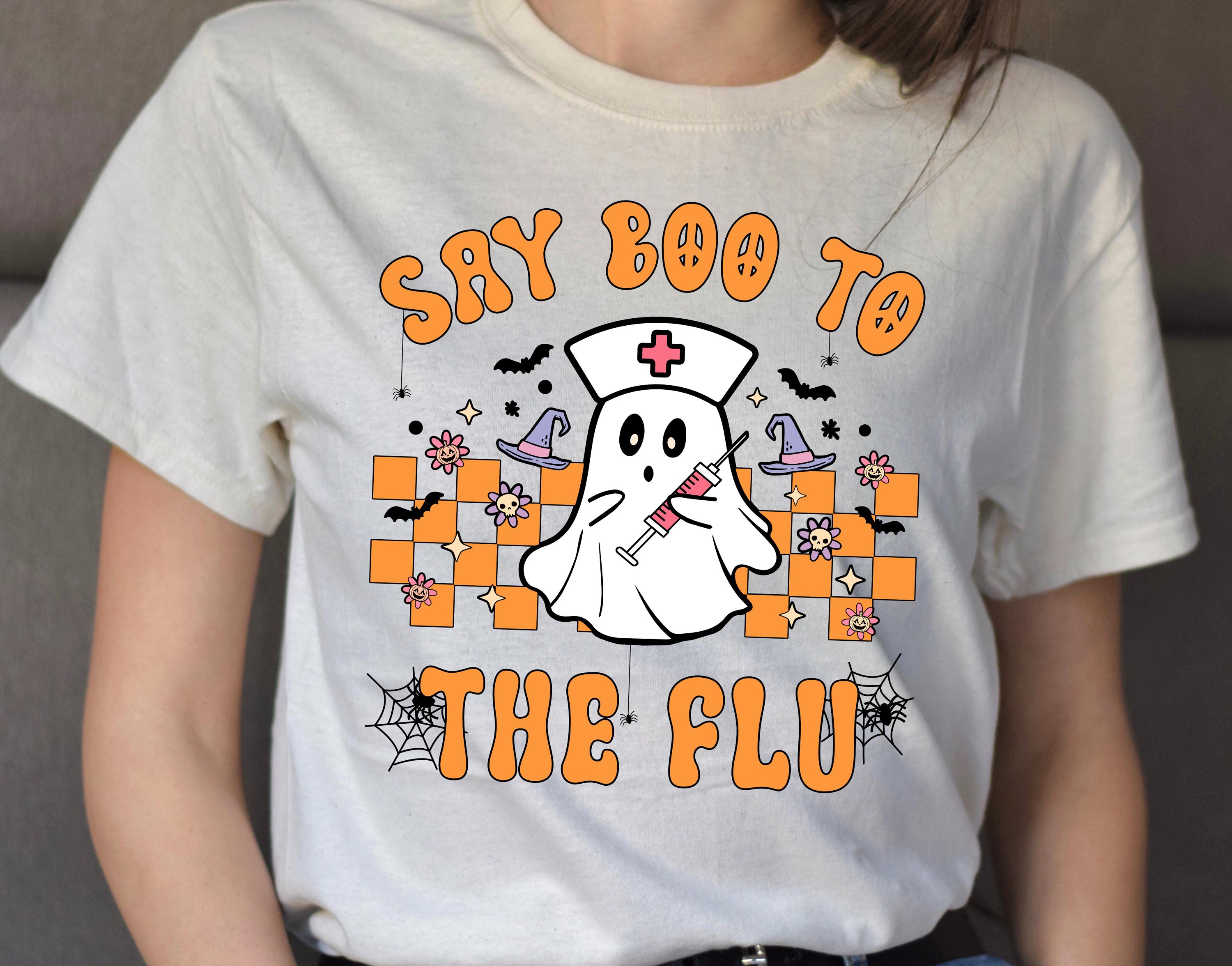 Halloween Nurse Ghost PNG: Funny Flu Shot Design (digital Download) - Etsy