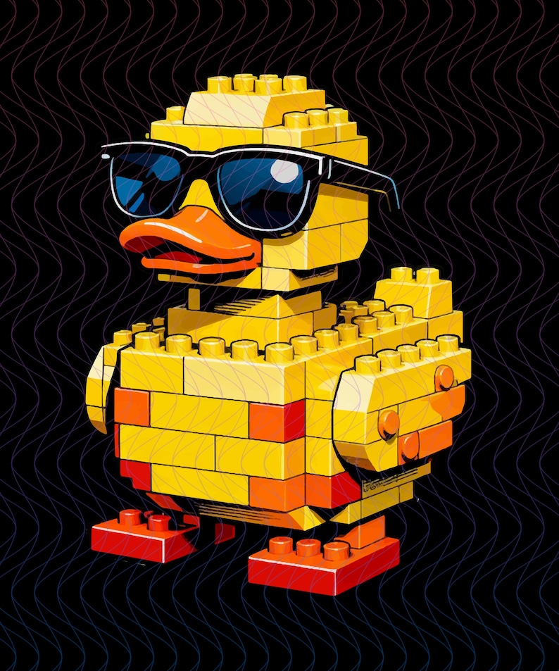 Duck Brick Master Builder PNG, Block Building Brick Builder (digital ...